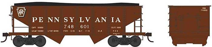 Bowser - PRR Class GLa 2-Bay Open Hopper - Ready to Run - Pennsylvania ...