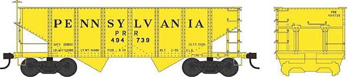 Bowser - PRR Class GLa 2-Bay Open Hopper - Ready to Run - Pennsylvania ...