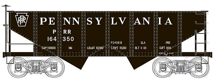 Bowser - PRR Class GLa 2-Bay Open Hopper - Ready to Run - Executive ...