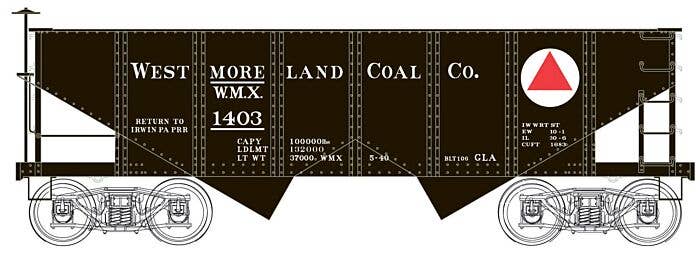 Bowser - PRR Class GLa 2-Bay Open Hopper - Ready to Run - Executive ...