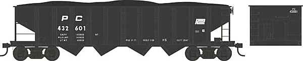 Bowser - PRR Class H21a 4-Bay Hopper - Ready to Run - Penn Central H5 ...