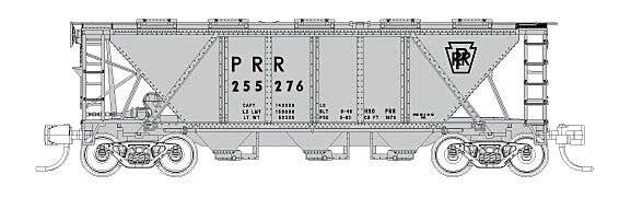 Fox Valley - PRR Class H30 3-Bay Covered Hopper - Ready to Run ...