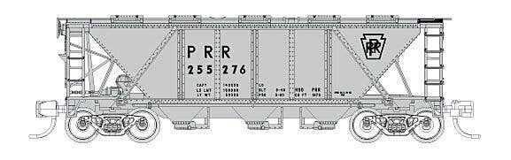 Fox Valley - PRR Class H30 3-Bay Covered Hopper - Ready to Run ...