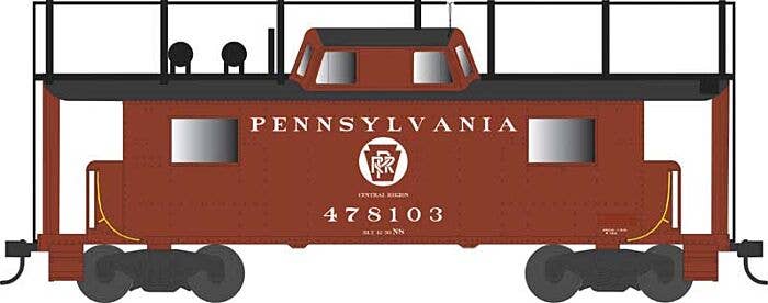 Bowser - PRR Class N8 Steel Center-Cupola Cabin Car (Caboose) - Ready ...