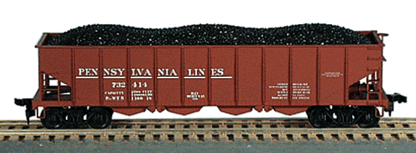 Bowser - PRR H-21 4-Bay Coke Hopper w/Clamshell Doors - Pennsylvania ...