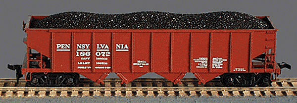 Bowser - PRR H-21a 4-Bay Hopper - Pennsylvania Railroad (Early ...