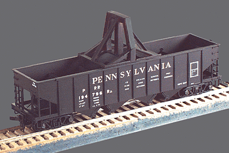 Bowser - PRR H-21a 4-Bay Hopper - Pennsylvania Railroad w/Overhead ...