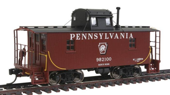 Walthers - PRR N6B Wood Cabin Car (Caboose) w/Centered Cupola - Ready ...