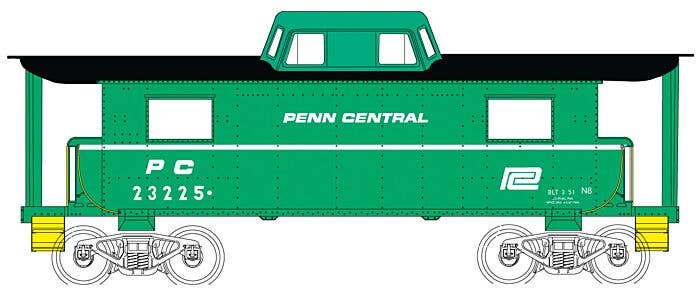 Bowser - PRR N8 Caboose - Ready to Run - Executive Line - Penn Central #4715 (Jade Green, black ...