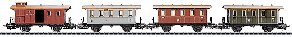 Marklin - Prussian Train Car Set pkg(4) - 441-4035