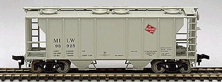 Atlas - PS-2 2-Bay Covered Hopper - Milwaukee Road - 150-1821