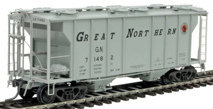Kadee - PS-2 2-Bay Covered Hopper - Ready to Run - Great Northern ...