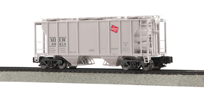 MTH - PS-2 2-Bay Covered Hopper - Ready to Run - Milwaukee Road #99618 ...