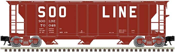 Atlas O - PS-2 3-Bay Covered Hopper - 3-Rail - Ready to Run - Trainman ...