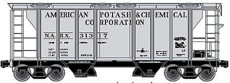 Atlas Trnm - PS-2 Covered Hopper - Ready to Run - American Potash ...