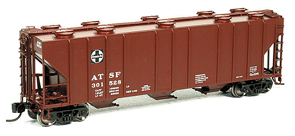 BLMA - PS-4000 Covered Hopper - Santa Fe #301609 - 176-11005