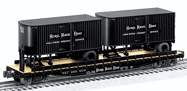Lionel - PS-4 Flatcar w/2 Piggyback Trailers - 3-Rail - Ready to Run ...