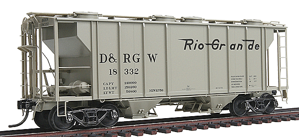 Kadee - PS2 2-Bay Covered Hopper - Denver & Rio Grande Western #18332 ...