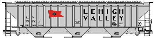 Accurail - Pullman-Standard 4750 3-Bay Covered Hopper - Kit - Lehigh ...