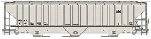 Accurail - Pullman-Standard 4750 3-Bay Covered Hopper - Kit - Bessemer ...