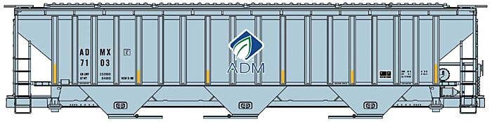 Accurail - Pullman-Standard 4750 3-Bay Covered Hopper - Kit - Archer ...