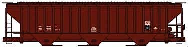 Accurail - Pullman-Standard 4750 3-Bay Covered Hopper - Kit - Data Only ...