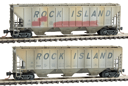 MicroTrain - Pullman-Standard PS-2 CD 4427 3-Bay Covered Hopper 2-Pack ...