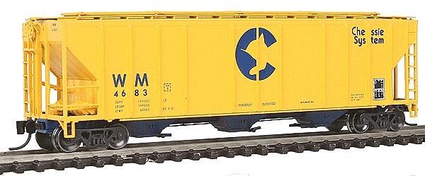 ExactRail - Pullman-Standard PS-2CD 3-Bay Covered Hopper - Ready to Run ...