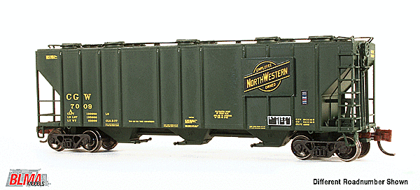 BLMA - Pullman-Standard PS-2CD 4000 Cubic Foot Covered Hopper - Ready ...
