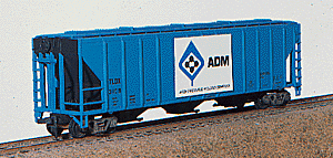 Walthers - Pullman-Standard PS2 Center Discharge Covered Hopper - Kit ...