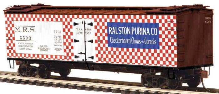 MTH - R40-2 Wood Reefer - Ready to Run - Ralston Purina 5590 - 507-8094064