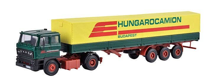 Kibri - Raba 2-Axle Tractor with Low-Side Tarp Trailer - Kit ...