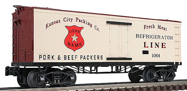 MTH - RailKing 19th Century Reefer Car - Kansas City Packing Co. - 507 ...