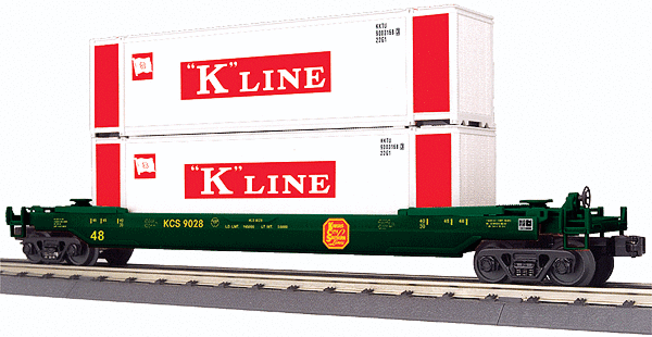 MTH - RailKing Husky Stack Car - Kansas City Southern - 507-3076371