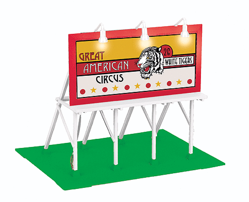 MTH - RailKing Lighted Billboard - Circus - 507-3090287