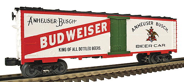 MTH - RailKing Modern Reefer - Budweiser - Anheuser Busch Beer Car ...