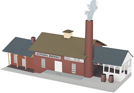 MTH - RailKing Railtown Brewery w/Operating Smoke - Altoona Brewing ...