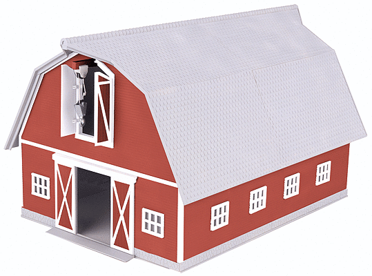 MTH - RailKing RailTown Buildings - Assembled - Barn Red & White - 507 ...