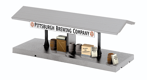 MTH - RailKing Railtown Operating Freight Platform - Pittsburgh Brewing ...