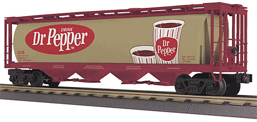 MTH - RailKing(R) 4-Bay Cylindrical Covered Hopper - 3-Rail - Ready to ...