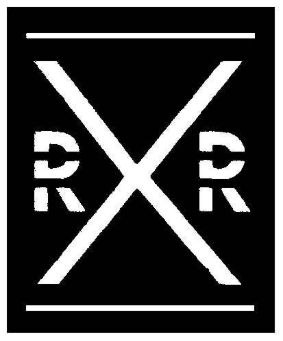 S&S - Railroad Crossing Street Stencil - RxR (brass) - 643-2