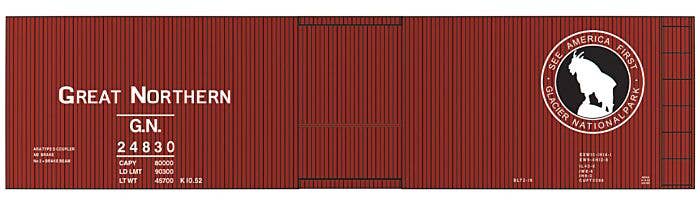 Tichy - Railroad Decal Set - Great Northern 40' Double-Sheathed Wood ...