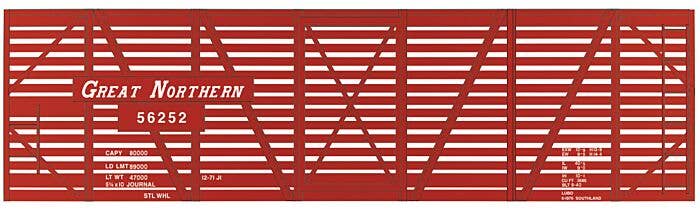 Tichy - Railroad Decal Set - Great Northern 40' Stock Car - 293-10090O