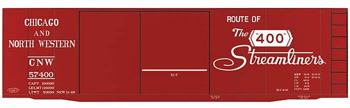 Tichy - Railroad Decal Set - Chicago & North Western 40' Double-Door ...