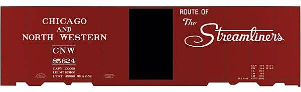 Tichy - Railroad Decal Set - Chicago & North Western 40' Steel Boxcar ...