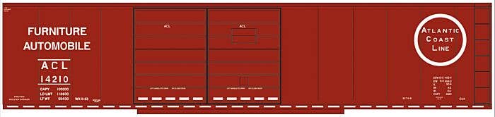 Tichy - Railroad Decal Set - Atlantic Coast Line 50' Steel Double-Door ...