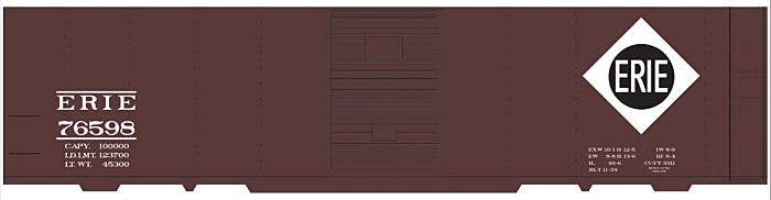 Tichy - Railroad Decal Set - Erie 40' Steel Boxcar (Large Diamond Logo ...