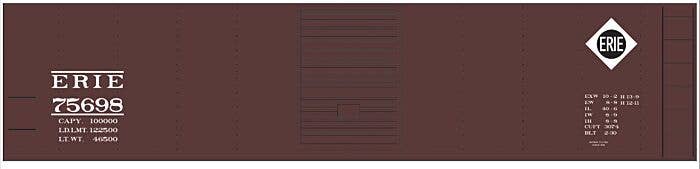 Tichy - Railroad Decal Set - Erie 40' Steel Boxcar (Small Diamond Logo ...