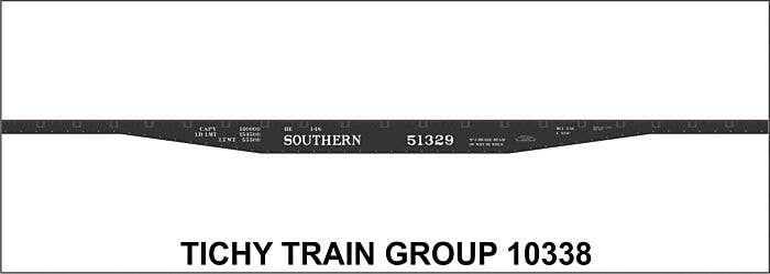 Tichy - Railroad Decal Set - Southern Railway 53'6" Steel Flatcar ...