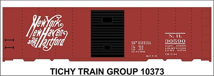 Tichy - Railroad Decal Set - New Haven 40' Boxcar (Script Logo) - 293-10373